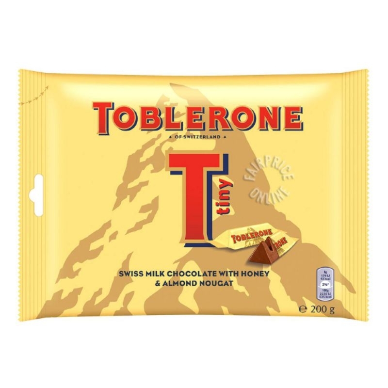 Jual COKLAT Toblerone Chocolate Minis Share Pack - Milk FROM SINGAPORE ...