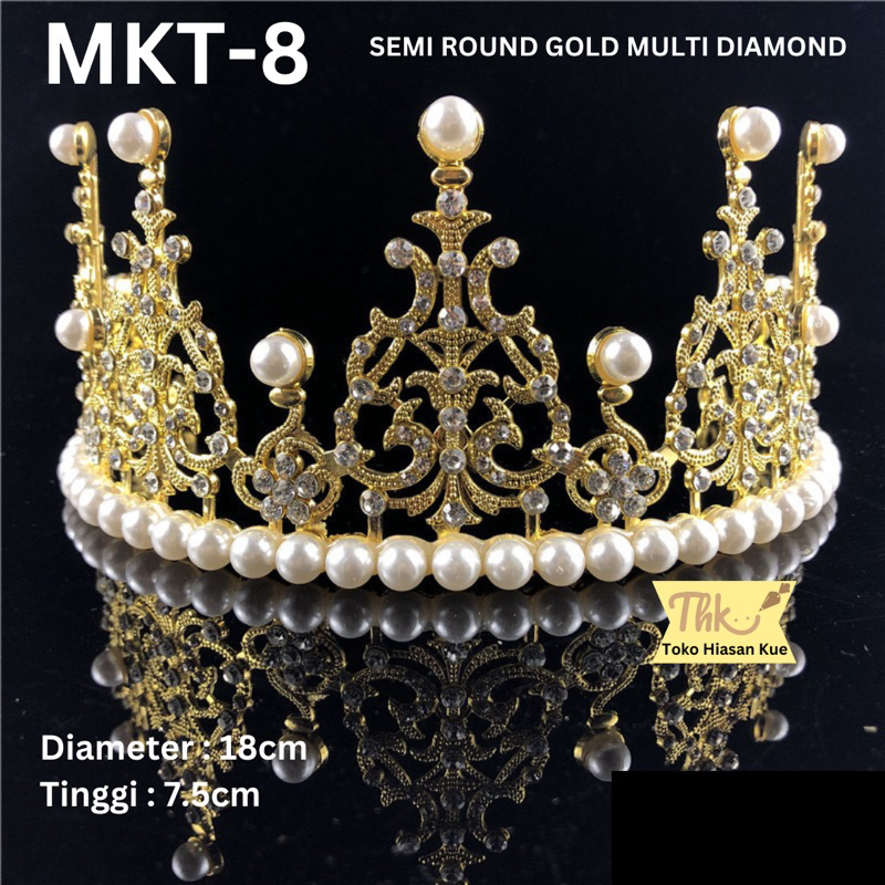 Jual MKT - Hiasan Kue Cake Topper Mahkota Crown | Shopee Indonesia