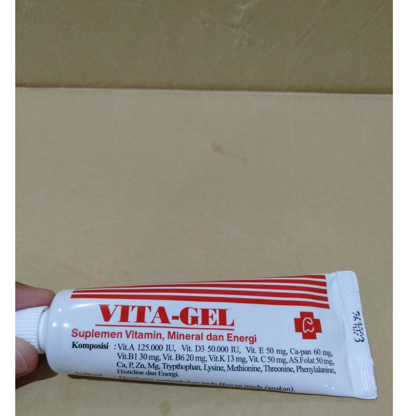 Jual VITA-GEL 50gr Suplemen Vitamin, Mineral dan Energi Hewan | Shopee Indonesia