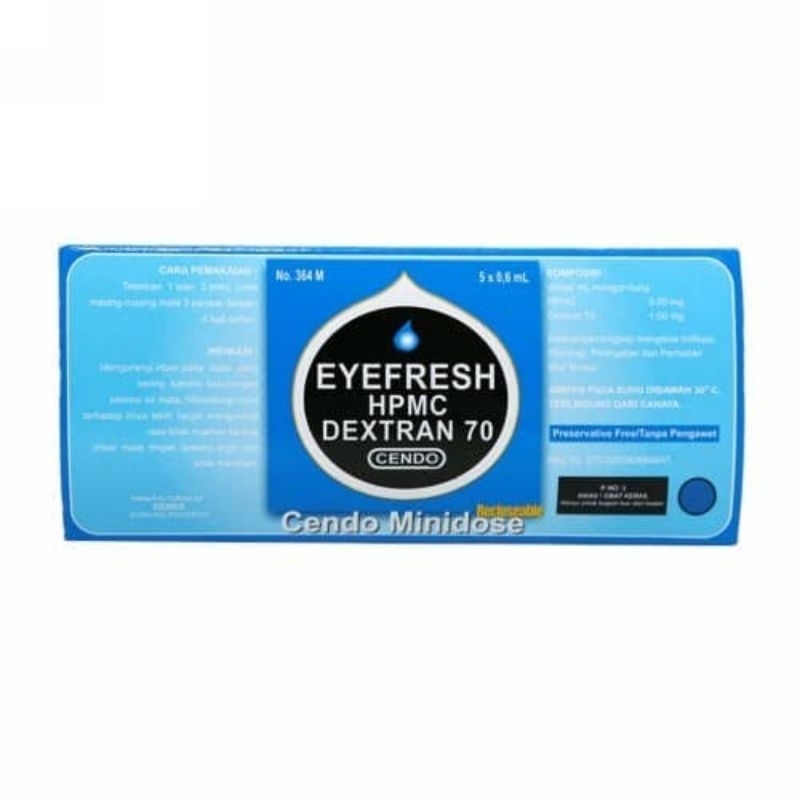 Jual CENDO EYEFRESH Minidose strip isi 5 btl @ 0,6 ml | Shopee Indonesia