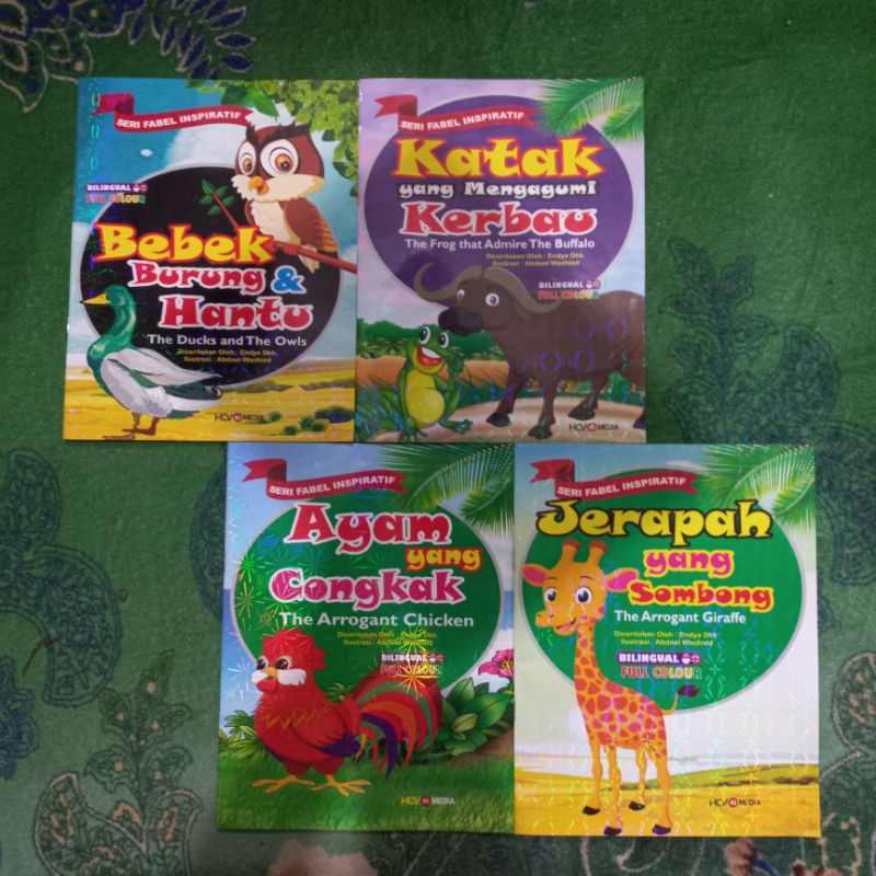 Jual BUKU FABEL CERITA ANAK DAN DONGENG BINATANG BILINGUAL UKURAN BESAR ...