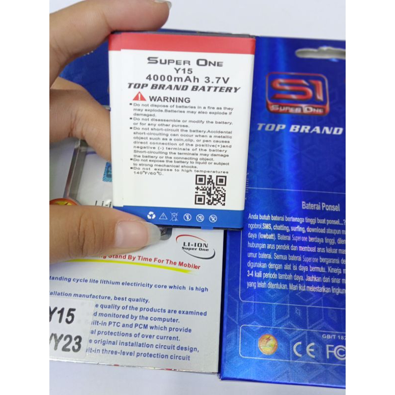 Jual baterai super one Vivo y15 y13 y21 y23 | Shopee Indonesia