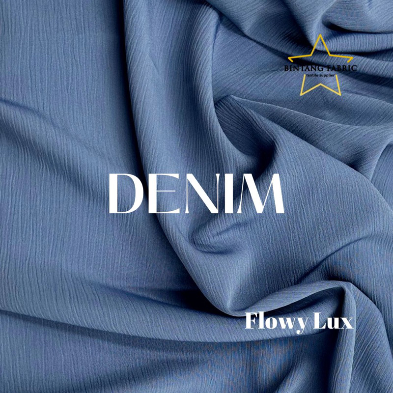 Jual Bahan Kain Flowy Lux Youryu Crinkle Airflow 0,5 meter | Shopee ...