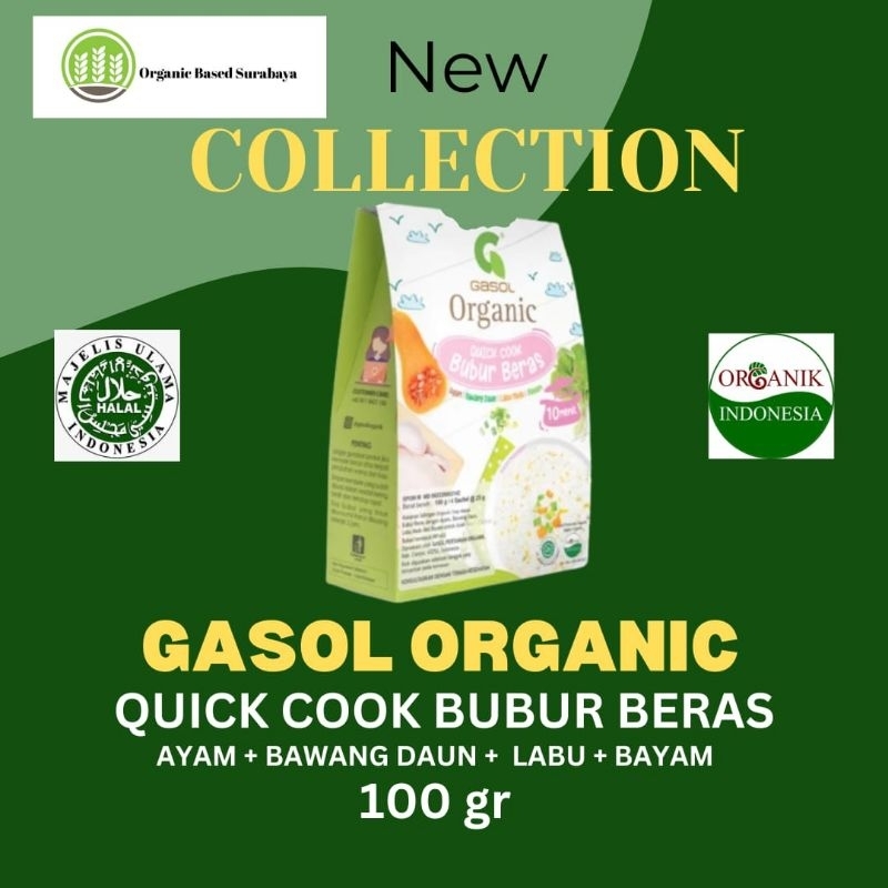 Jual Gasol Organic Quick Cook Bubur Beras Ayam+Labu 100gr | Shopee ...