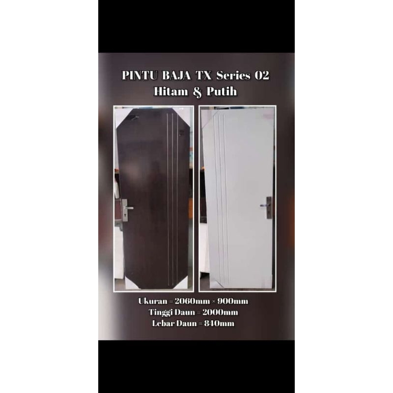 Jual pintu besi baja anti rayap kodai kuat steel door | Shopee Indonesia