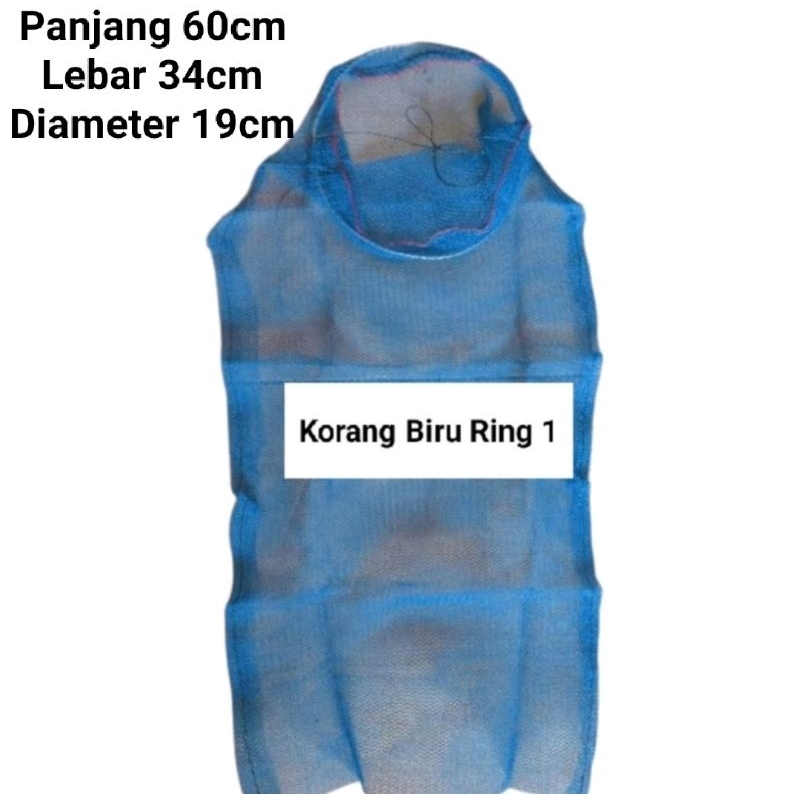 Jual Korang Ikan Warna Biru 60Cm / Keramba Ikan / Koja / Tempat Ikan ...