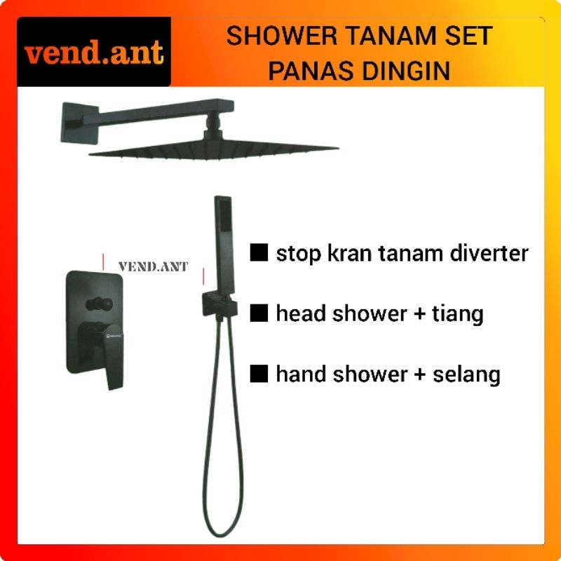 Jual shower tanam set panas dingin minimalis | Shopee Indonesia