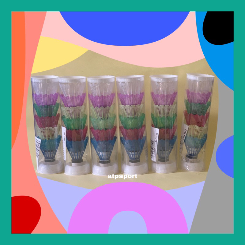 Jual Shuttlecocks Plastic KOK Bulutangkis Cock Badminton Isi Tabung 6 ...