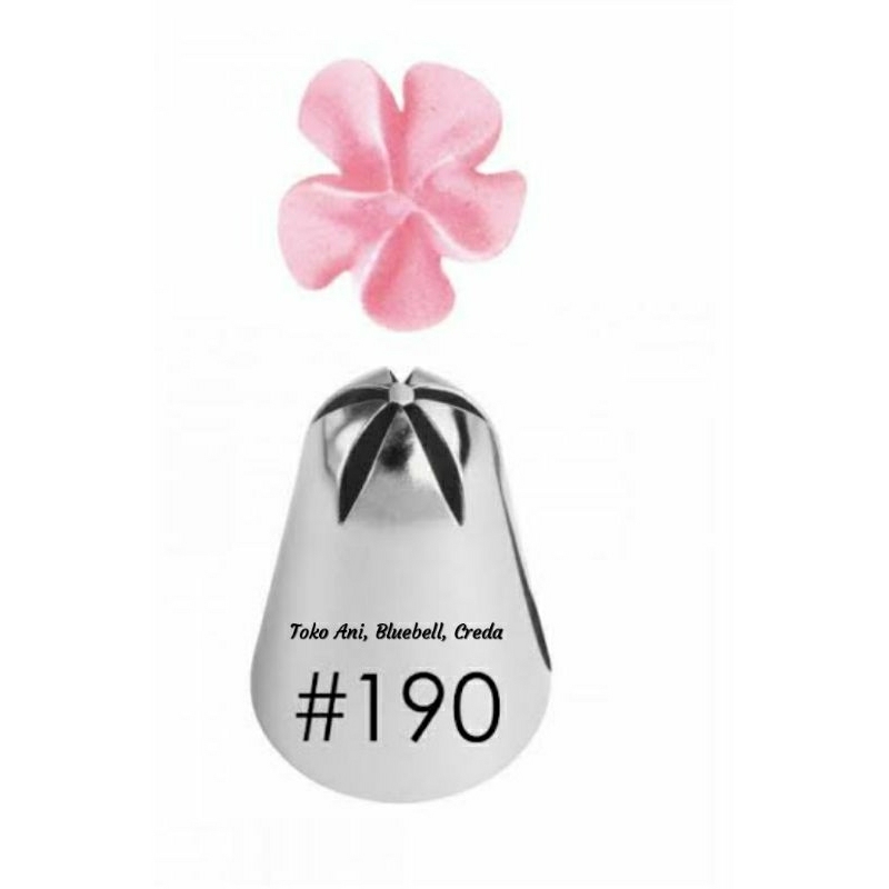 Jual Wilton drop flower piping tip #190 / Wilton spuit bunga no.190 ...