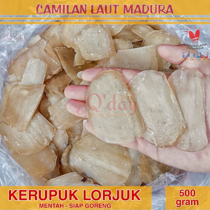 Jual KERUPUK LORJUK KERANG BAMBU MENTAH 500 gram SIAP GORENG Camilan ...
