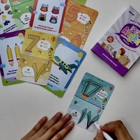 Jual Wipe & Clean FLASH CARD Belajar Angka Number Belajar 1234 ANGKA ...
