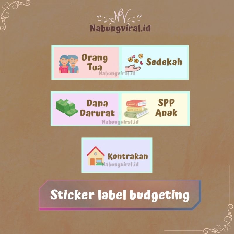 Jual STIKER BUDGETING / STIKER DOMPET KEUANGAN / STIKER DOMPET PINTAR ...