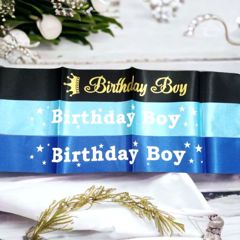 Jual Sash Birthday Girl - boy / slempang Ulangtahun/ Slempang HBD ...