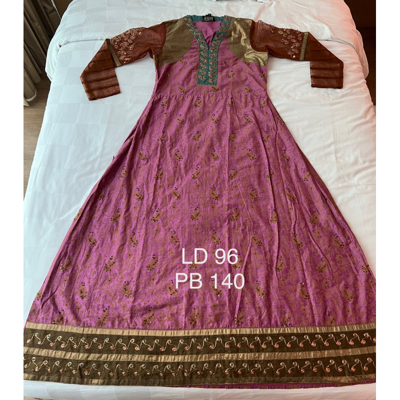 Jual Baju India Pakistan Long Anarkali cantik set dupata.motif baju ...