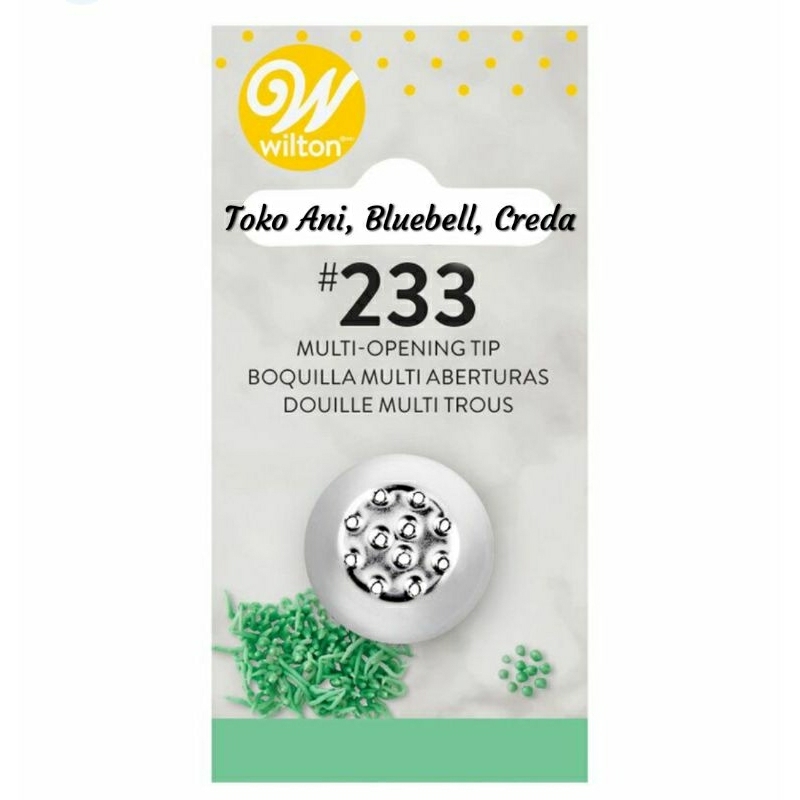 Jual Wilton standard multi open / grass piping tip #233 / Wilton spuit ...
