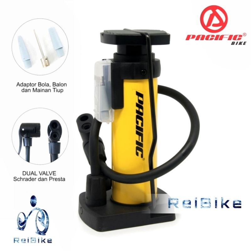 Jual Pompa injak motor & sepeda pacific alloy multifungsi | Shopee ...