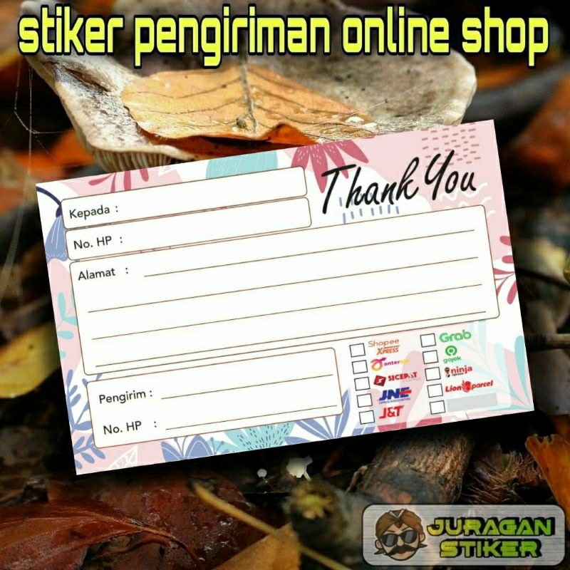 Jual (50pcs) STIKER PENGIRIMAN / STIKER LABEL PENGIRIMAN OLSHOP ...