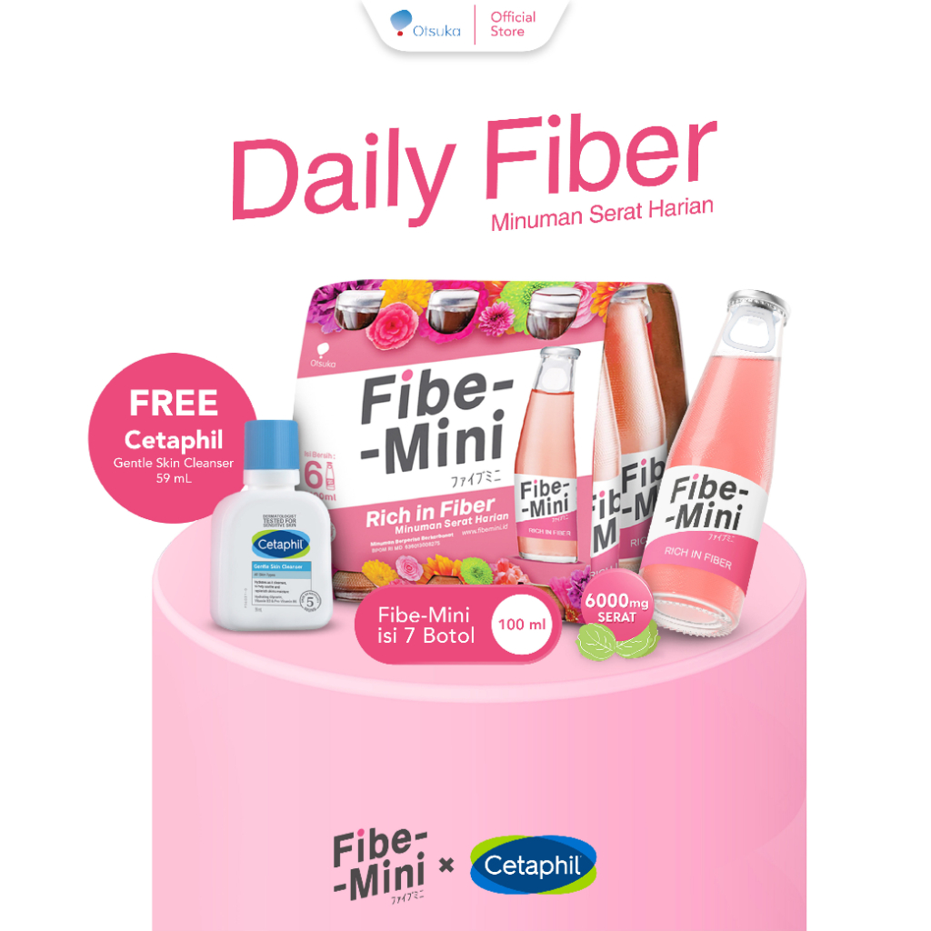 Jual Fibe Mini x Cetaphil Special Package - 7 Botol | Shopee Indonesia