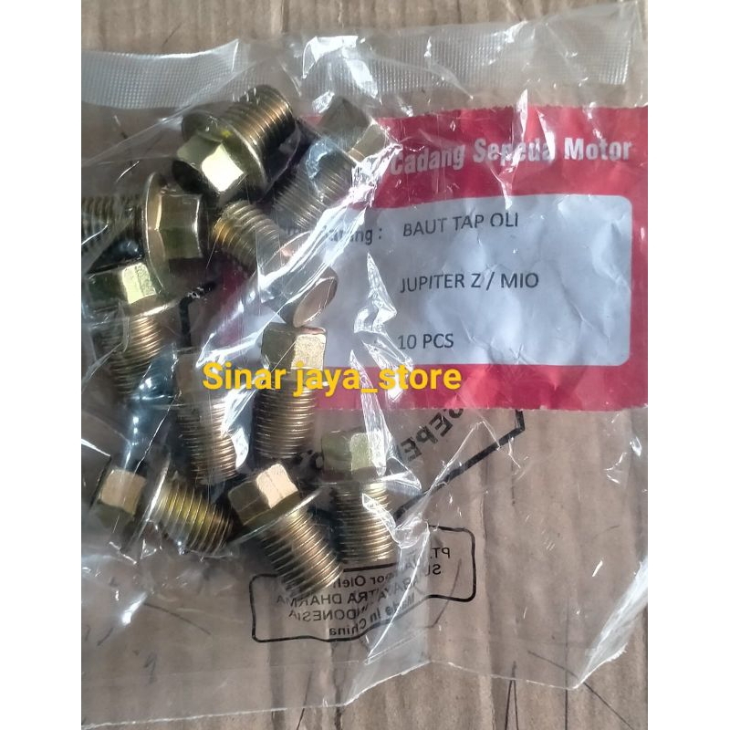 Jual Baut Oli Bawah Standar Std Beat,vario,jupz mio xeon (Harga utk 10 ...
