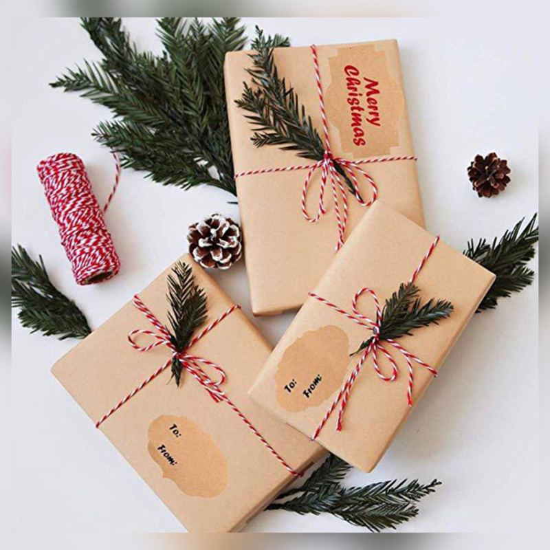 Jual [ BUKAN 1 ROLL!!!! ] Sticker Label Kosong Kraft / Stiker Kraft ...