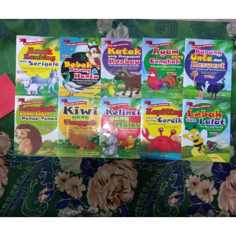 Jual BUKU FABEL CERITA ANAK DAN DONGENG BILINGUAL ANAK KAMBING ...