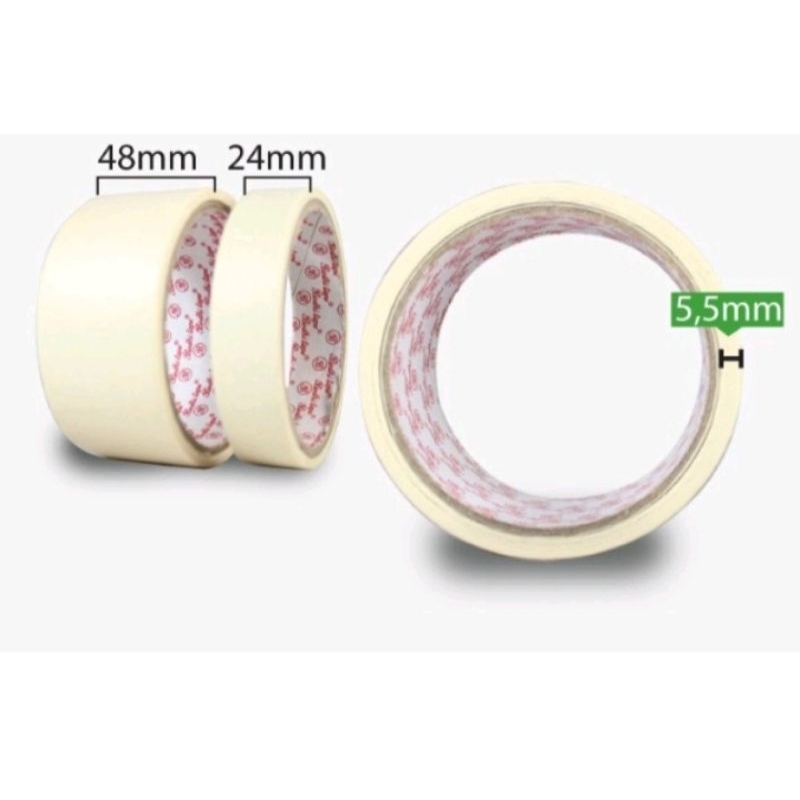 Jual masking tape merk paper prins 48mm | Shopee Indonesia
