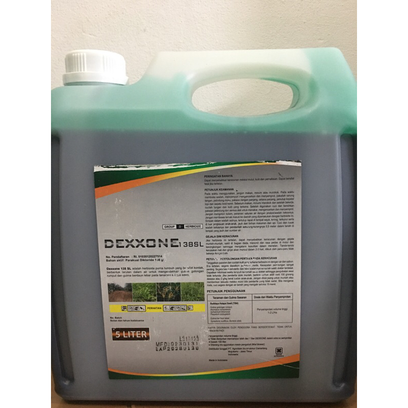 Jual DEXXONE 138SL 5 LTR Herbisida Parakuat Diklorida 138g/l untuk ...