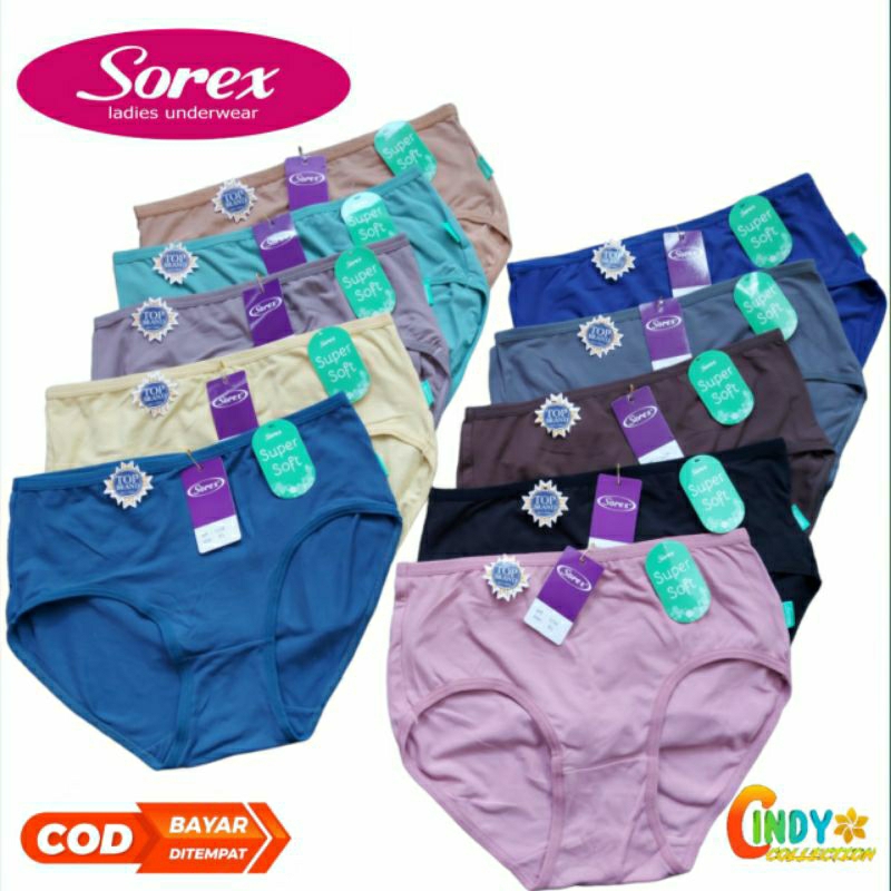 Jual 6 PCS CELANA DALAM WANITA DEWASA SOREX 1239 | CD WANITA DEWASA ATAU REMAJA | Shopee Indonesia
