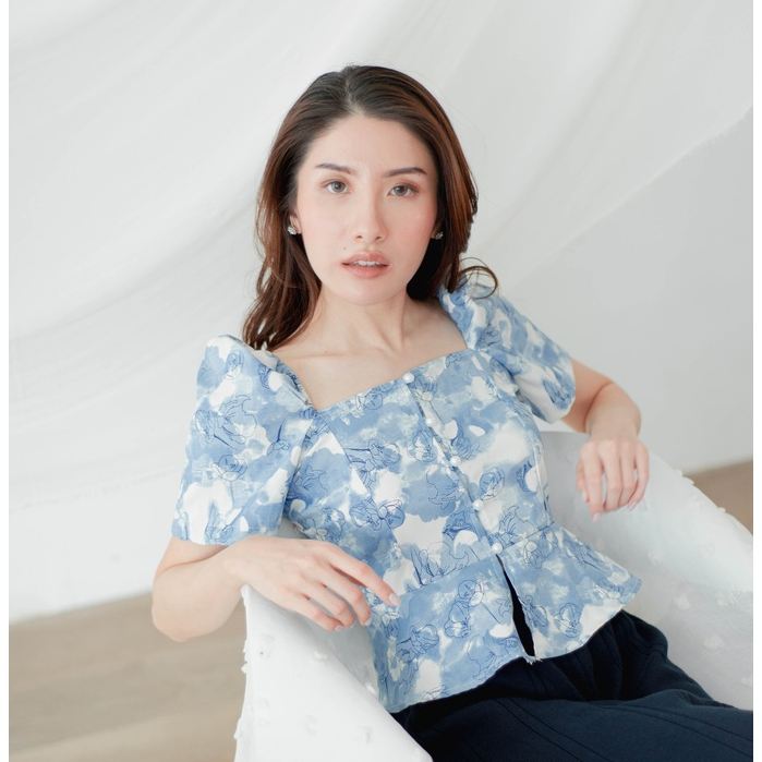 Jual CLARINI - Atasan Wanita - Anna Top | Shopee Indonesia