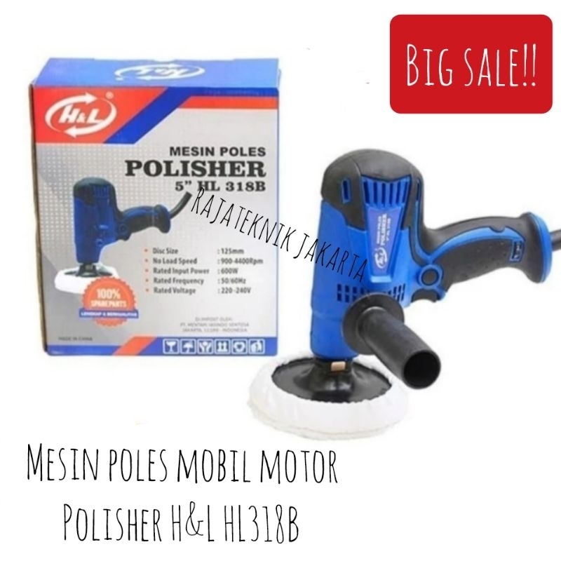 Jual Mesin Alat Poles / Polisher Motor Mobil Uk. 5 Inch / Ikuran 5 ...