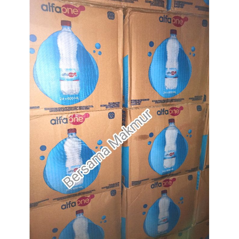 Jual Alfa One air mineral botol 1500 ml / 600 ml karton | Shopee Indonesia