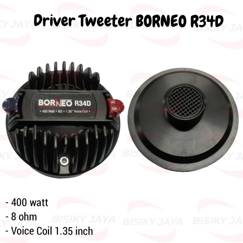 Jual Driver Tweeter BORNEO R34D / Tweeter 400 watt Borneo R34D | Shopee ...