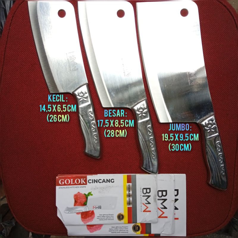 Jual [BIMA CENTER] KAPAK DAGING/TULANG BAHAN TEBAL STAINLESS STELL ...
