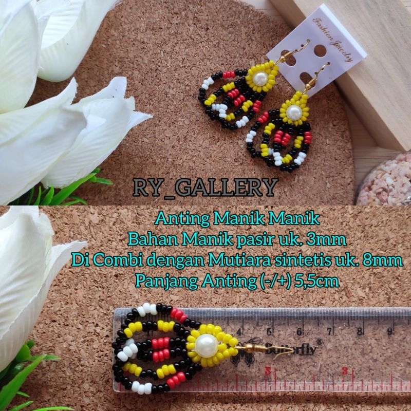 Jual anting manik dayak / anting dayak / anting khas dayak / aksesoris ...
