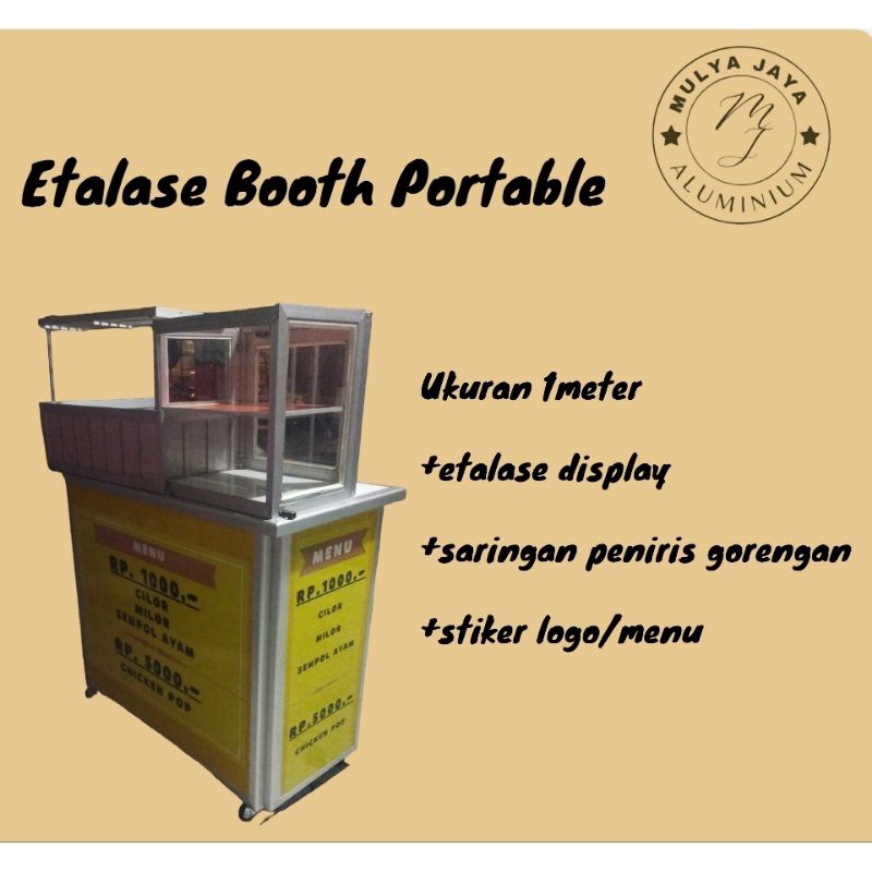 Jual ETALASE BOOTH PORTABLE + STIKER | Shopee Indonesia