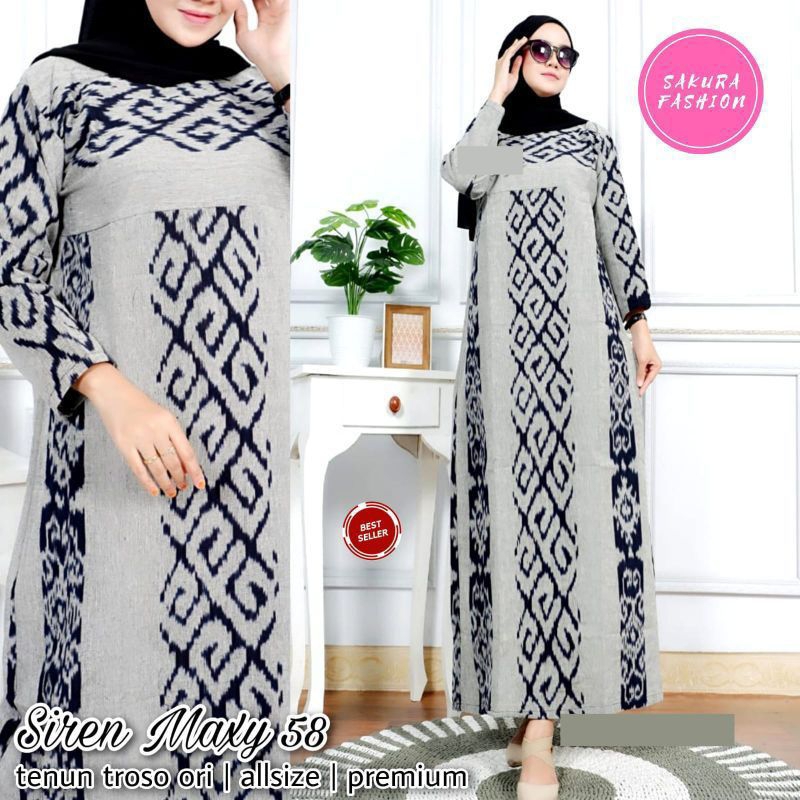 Jual Gamis tenun -Dress tenun | Shopee Indonesia