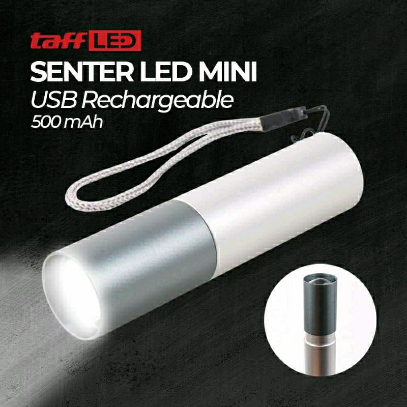 Jual TAffLED LED Mini Rechargerable Aluminium XPE - 3187 | Shopee Indonesia