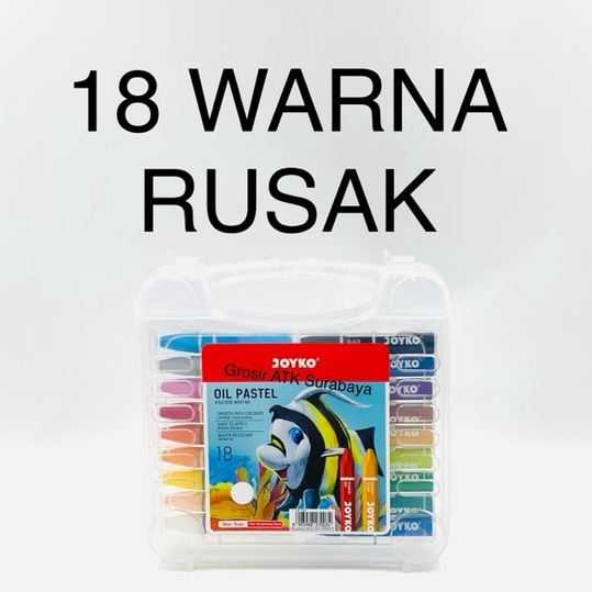Jual [ RUSAK ] CRAYON RUSAK JOYKO GREBEEL / Krayon Oil Pastel Joyko ...