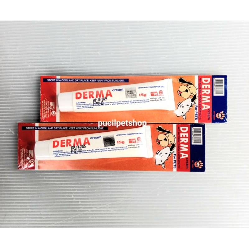 Jual Derma Cream Obat Kulit Jamur Scabies Kucing Anjing | Shopee Indonesia