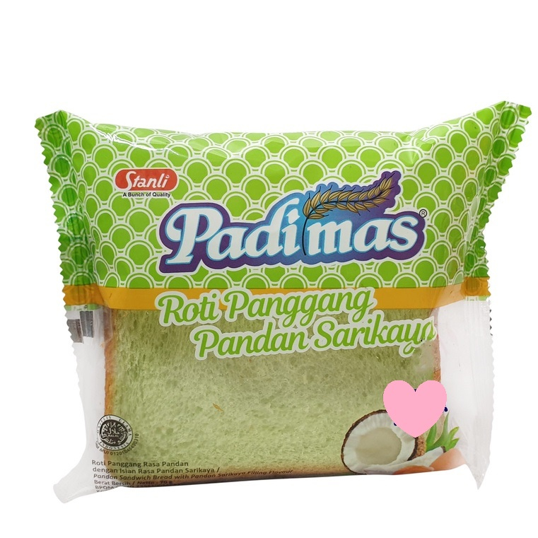 Jual PADIMAS ROTI PANGGANG 65gr COKLAT VANILA SUSU KEJU MIX FRUITS ...