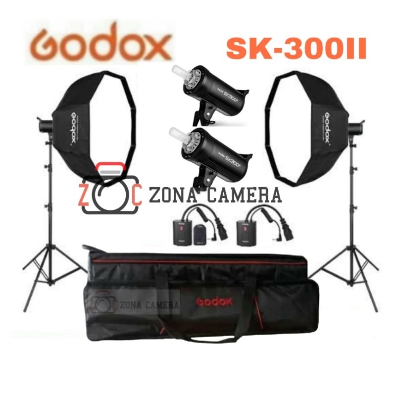 Jual Paket Godox SK300II Lighting Studio SK300 II Lampu Flash ...
