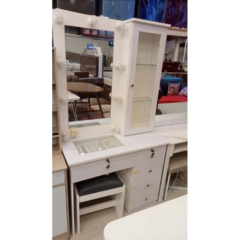 Jual HOMELIVING - meja rias HPL - Meja Rias Minimalis - Meja Rias Lampu ...