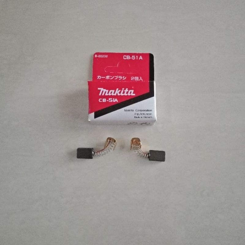 Jual MAKITA CARBON BRUSH 51A - ISI 10 SET / ARANG / SPUL / SEPUL / BOOSTER BOSTEL CB 51A ...