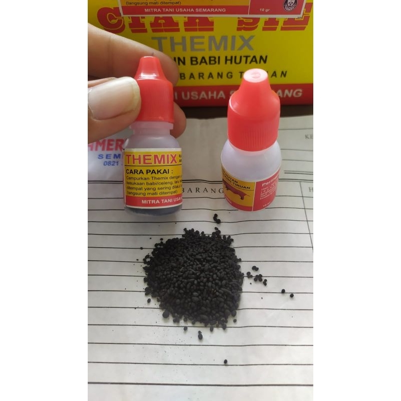 Jual RACUN TIKUS / BABI HUTAN THEMIX HITAM 10GR | Shopee Indonesia