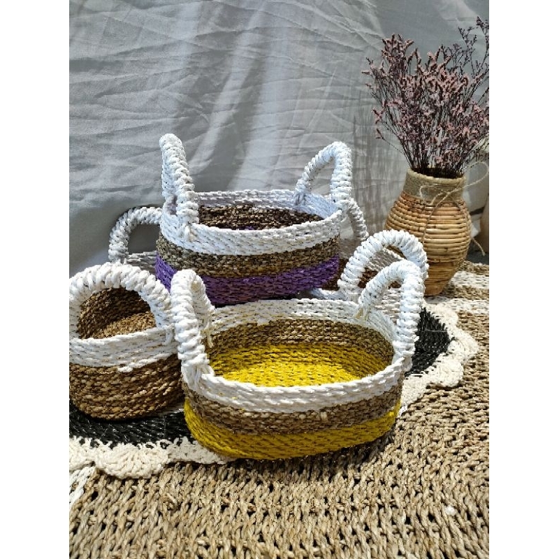 Jual Keranjang oval mini/keranjang hampers/kerajang toples | Shopee ...