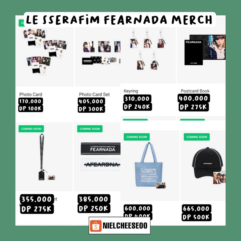 Jual [PO] LE SSERAFIM FAN MEETING FEARNADA OFFICIAL MERCH | Shopee ...