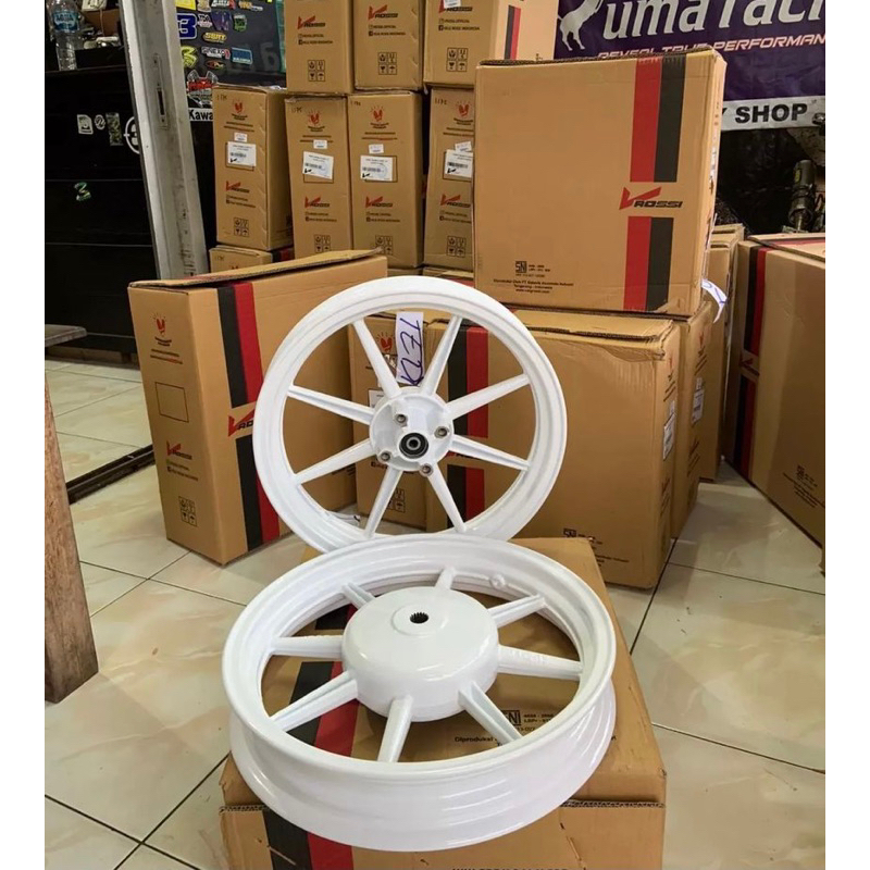 Jual velg V-rossi venom comet white | Shopee Indonesia