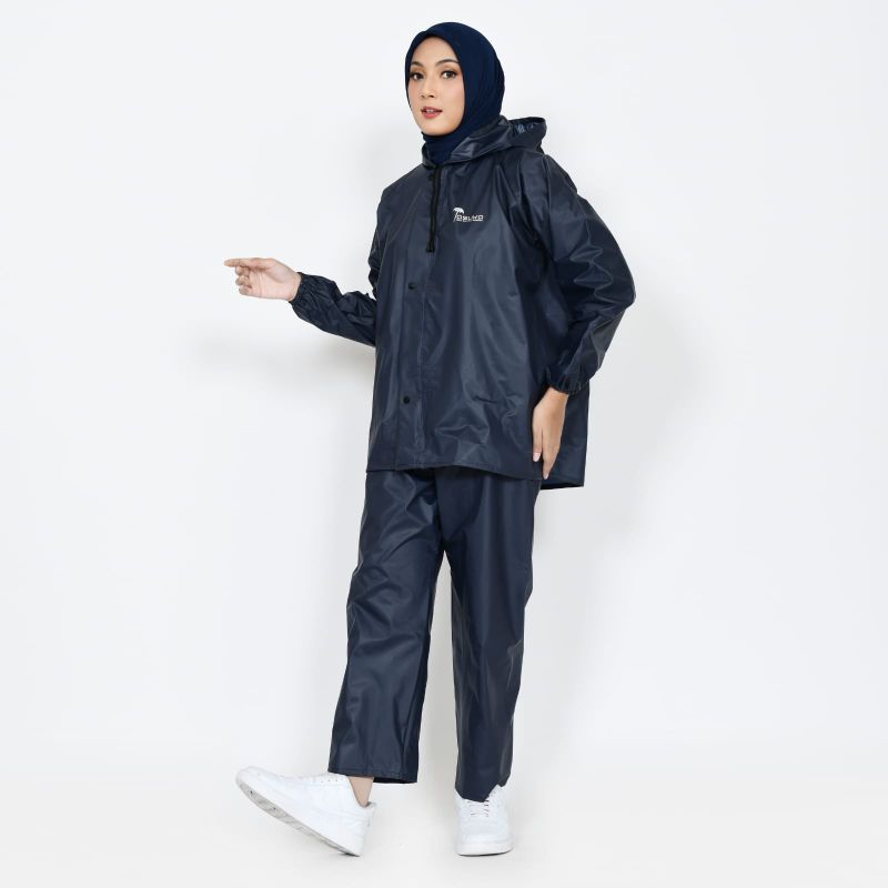 Jual Jas Hujan Setelan Pria Wanita Raincoat PVC Anti Rembes | Shopee Indonesia
