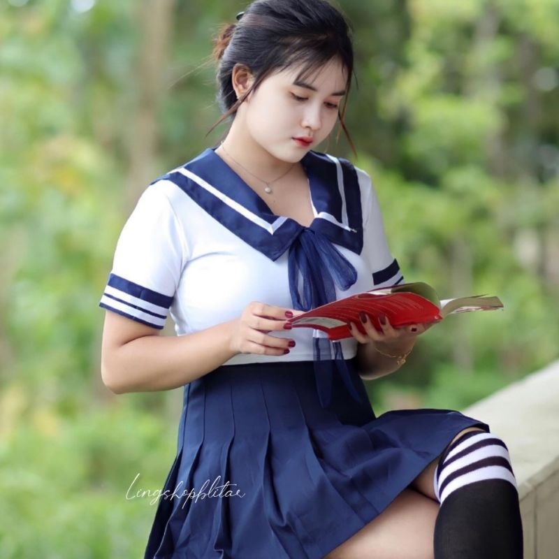 Jual Lingerie Seksi Costume Cosplay Baju Sekolah Jepang Jumbo | Shopee Indonesia