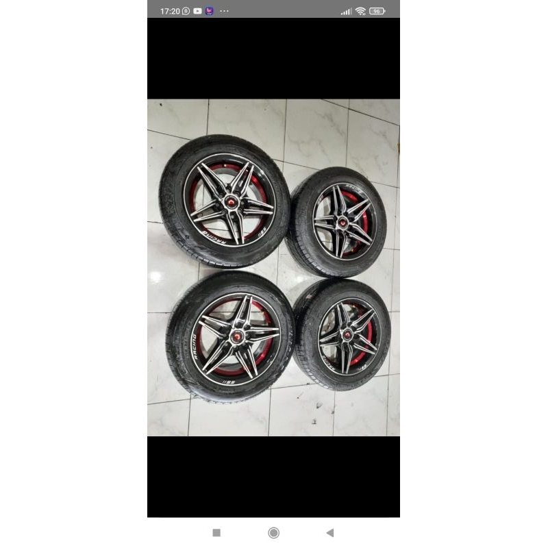 Jual Velg Vossen r14 Pcd 4x100 4x114 +Ban 175 65 R14 buat Ayla Brio ...